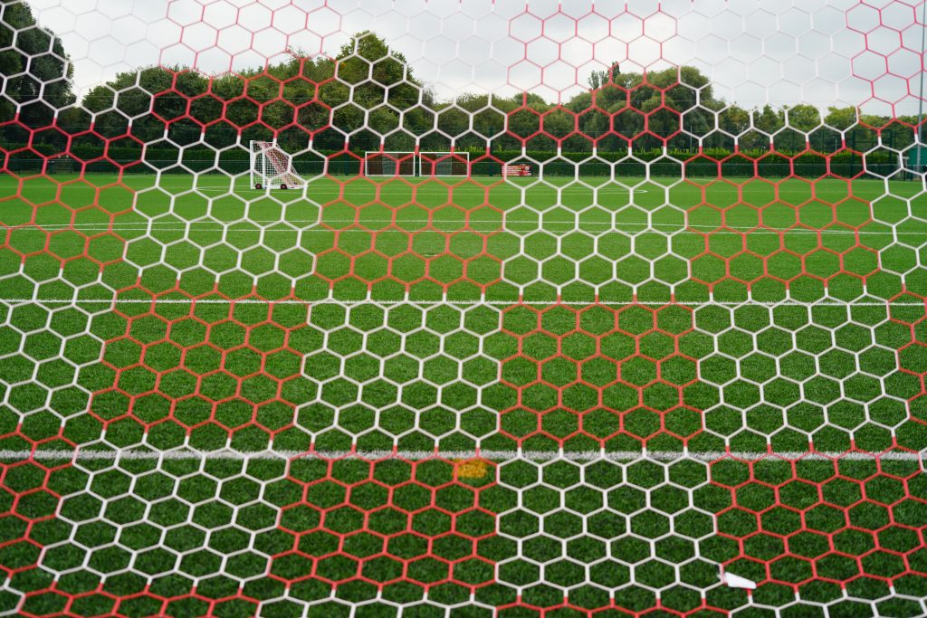 Hexagonal Chequered Stadium Football Nets - Socketed - Stadia Sports