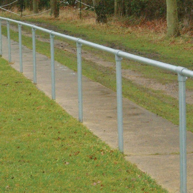 Standard Spectator Barrier Made from Galvanised Steel - Mark Harrod Ltd.