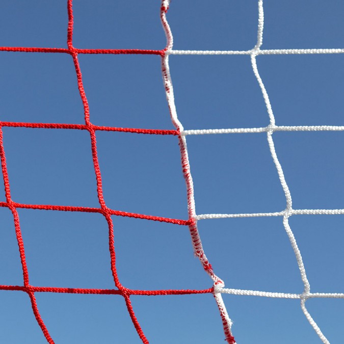 Two Coloured Stadium Football - Nets - Socketed - Vertical