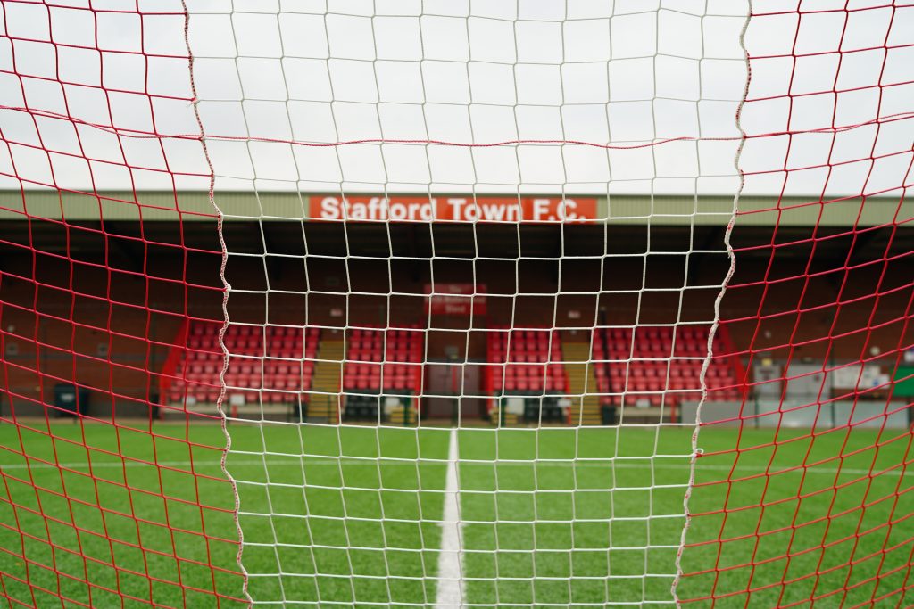 Hexagonal Two Colour Stadium Football Nets - Stadia Sports