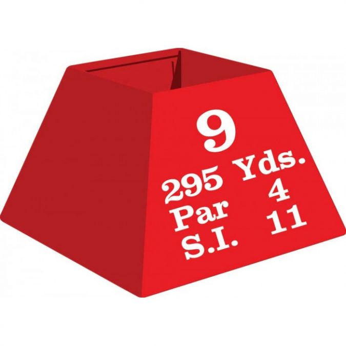 Hole Info Metal Tee Box - Stadia Sports