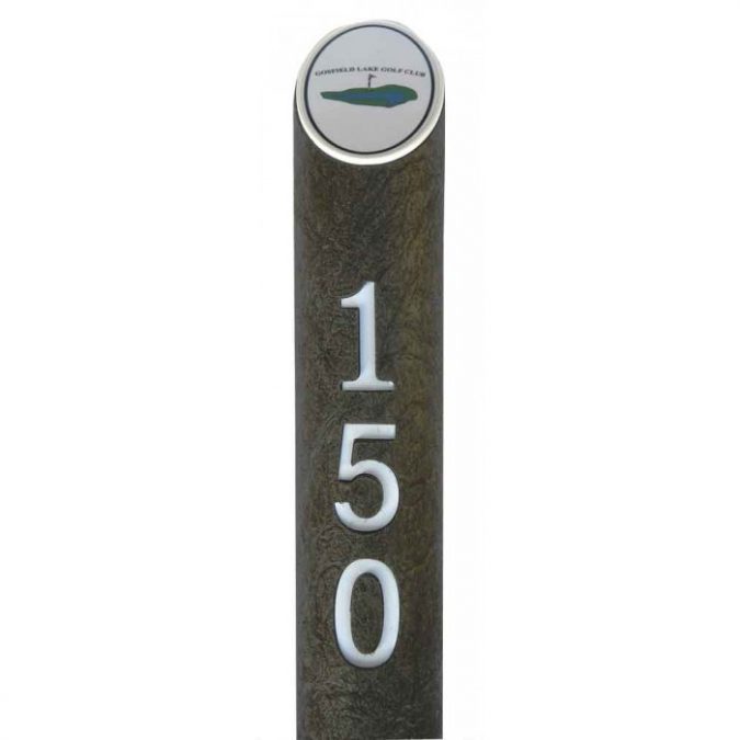 Recycled Plastic Yardage Posts - Numbered - Logo - Plain